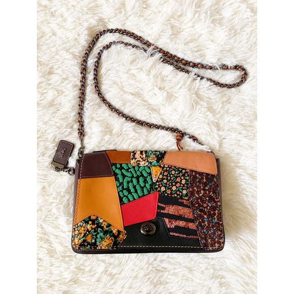 Coach | Bags | Coach 941 Dinky 24 In Embellished Patchwork Bag | Poshmark